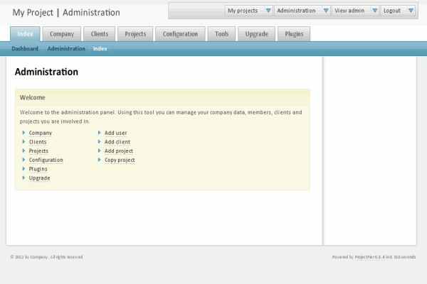ProjectPier - Web Hosting Services - Reseller Hosting - Dedicated ...